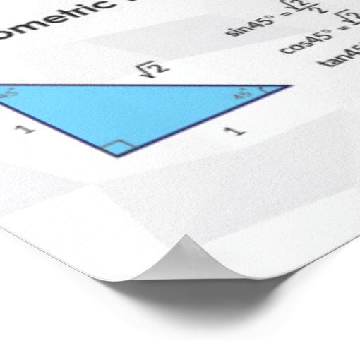 Special Triangles - Math Poster | Zazzle