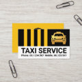Special Vertical Yellow Taxi Stripes Business Card | Zazzle