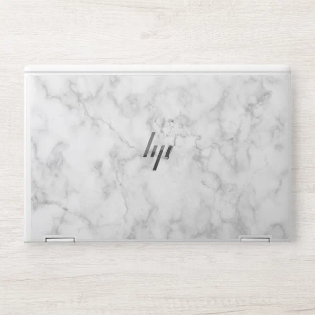 Special White Marble Stone HP Laptop Skin | Zazzle