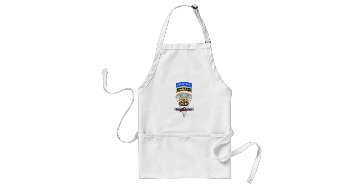 Specially Designed Airborne Ranger Jumpmaster Adult Apron | Zazzle