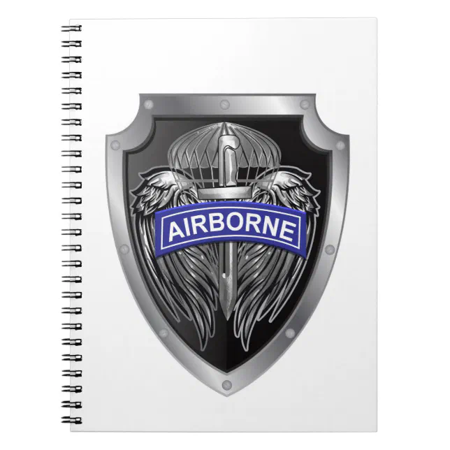 Specially Designed Winged Airborne Shield Notebook | Zazzle