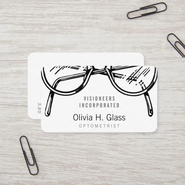 Spectacles Eyewear Optical Vision Business Card | Zazzle