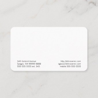 Spectacles Eyewear Optical Vision Business Card | Zazzle