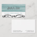 Spectacles Eyewear Optometry Vision Modern Business Card | Zazzle