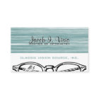 Spectacles Eyewear Optometry Vision Modern Business Card | Zazzle