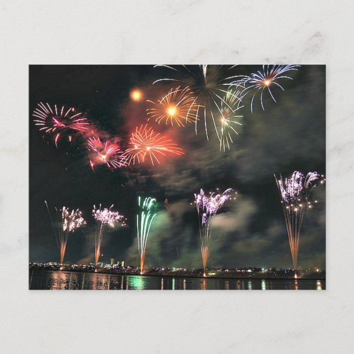 Spectacular Fireworks Postcard | Zazzle.com