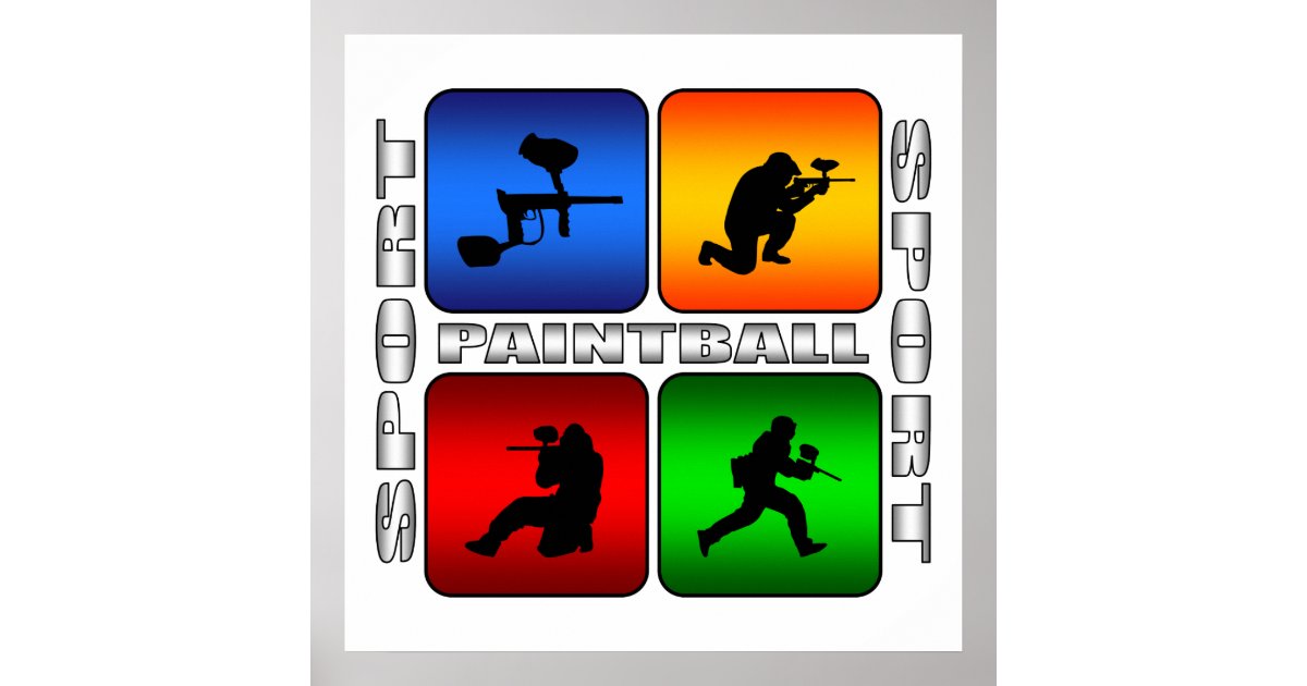 Spectacular Paintball Poster | Zazzle