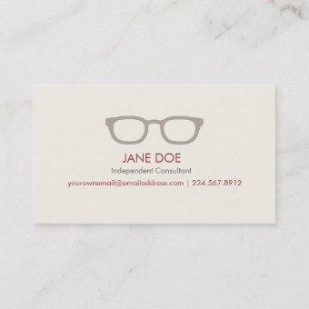 Spectacular Spectacles Business Card | Zazzle