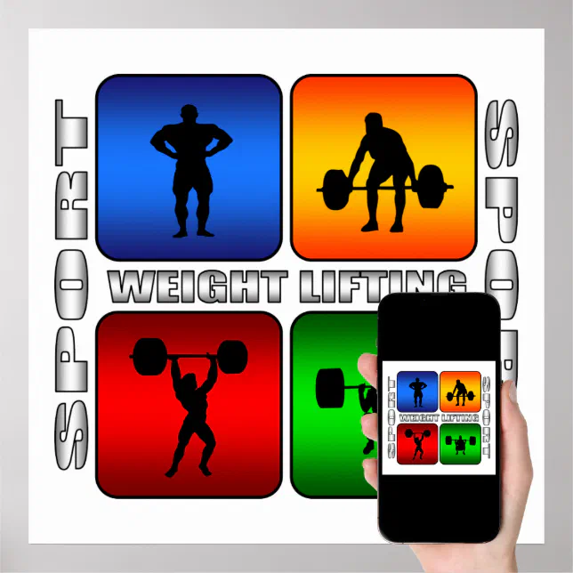 Spectacular Weight Lifting Poster | Zazzle