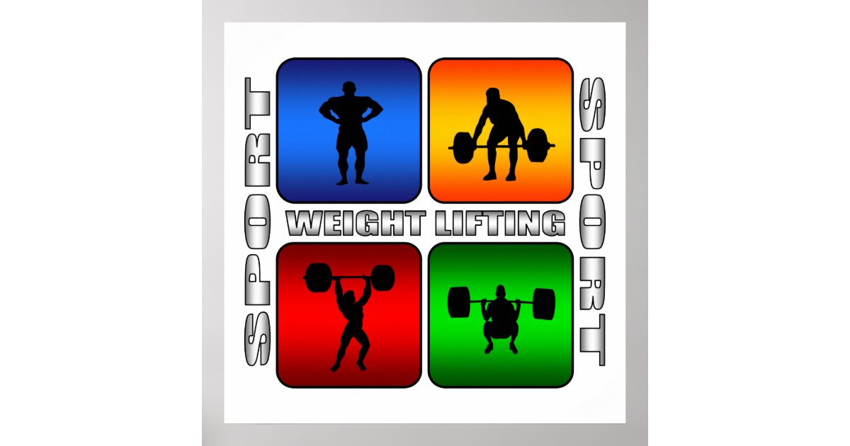 Spectacular Weight Lifting Poster | Zazzle
