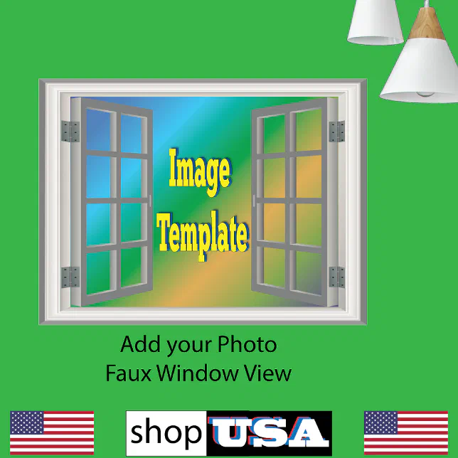 Spectacular Window View Beautiful Amazing Blank Poster | Zazzle