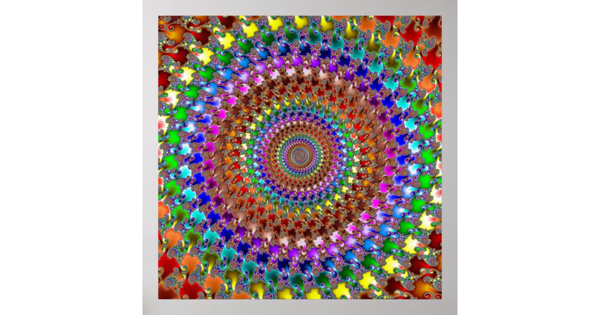 'Spectral Spiral' Poster | Zazzle
