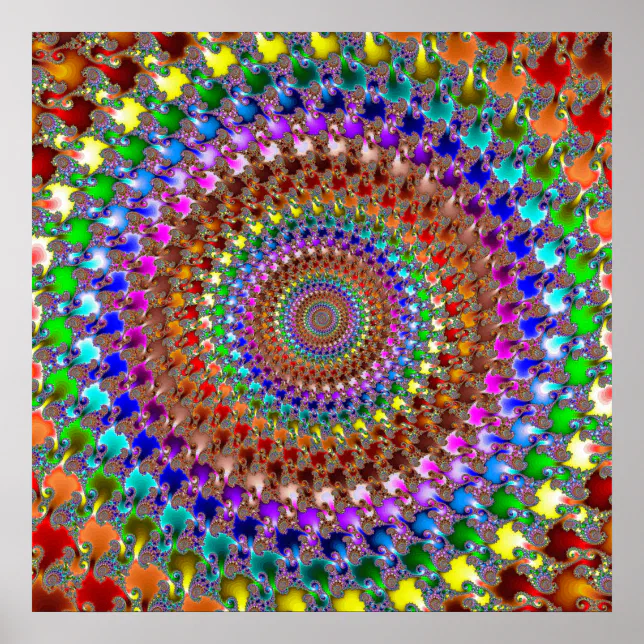 'Spectral Spiral' Poster | Zazzle