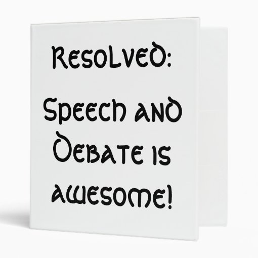 Speech and Debate Quote Binder | Zazzle
