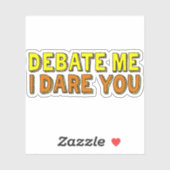 Speech and Debate Team Funny Retro Text Custom Sticker | Zazzle