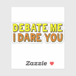 Speech and Debate Team Funny Retro Text Custom Sticker | Zazzle