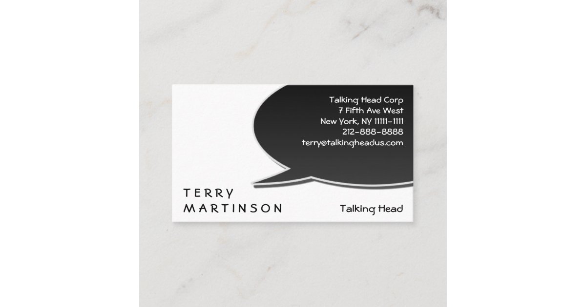 Speech Bubble Card | Zazzle
