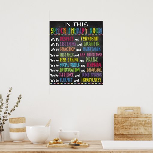 Speech Language Pathologist Office Decor | Zazzle