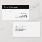 Speech Pathologist Business Card | Zazzle