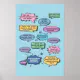 Speech Prompt Bubble 12 x 18 Poster | Zazzle