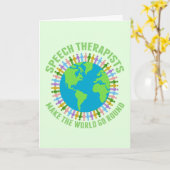 Speech Therapist Thank You Custom SLP Therapy Card | Zazzle