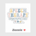 Speech Therapy Therapist, SLP Gift Sticker | Zazzle