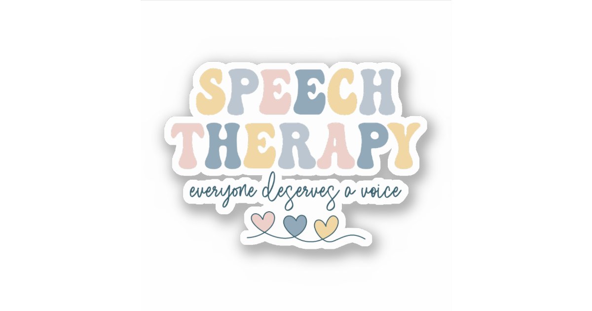Speech Therapy Therapist, SLP Gift Sticker | Zazzle