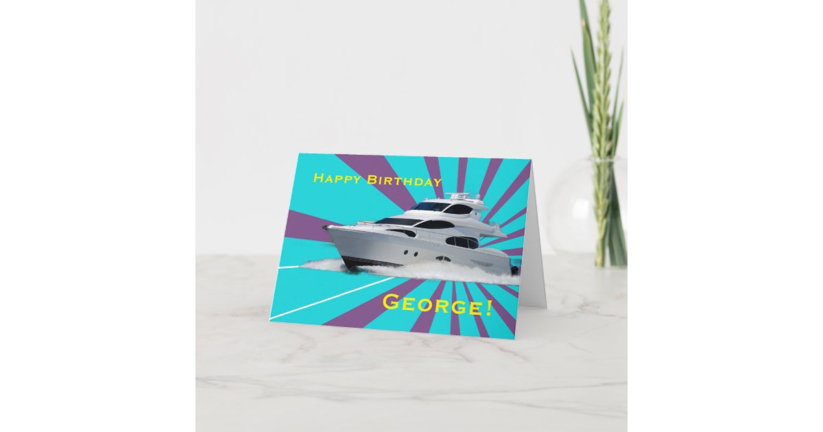 Speed Boat Card | Zazzle