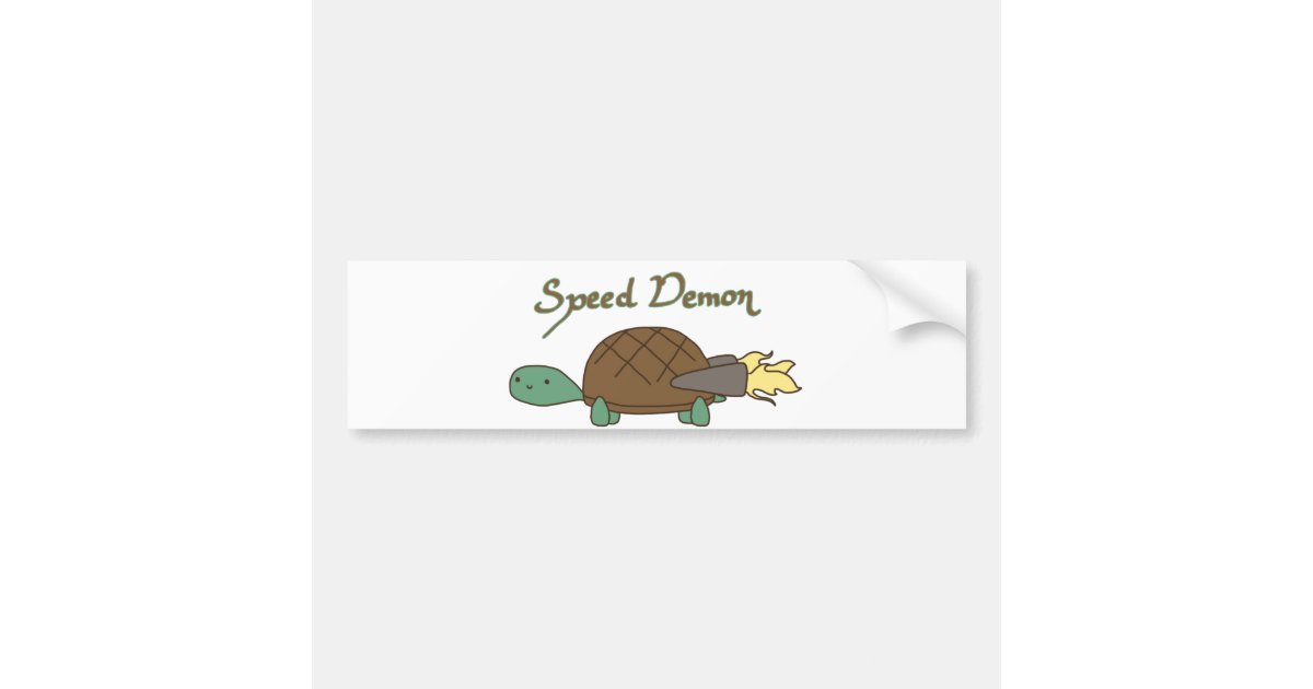 Speed Demon Bumper Sticker | Zazzle
