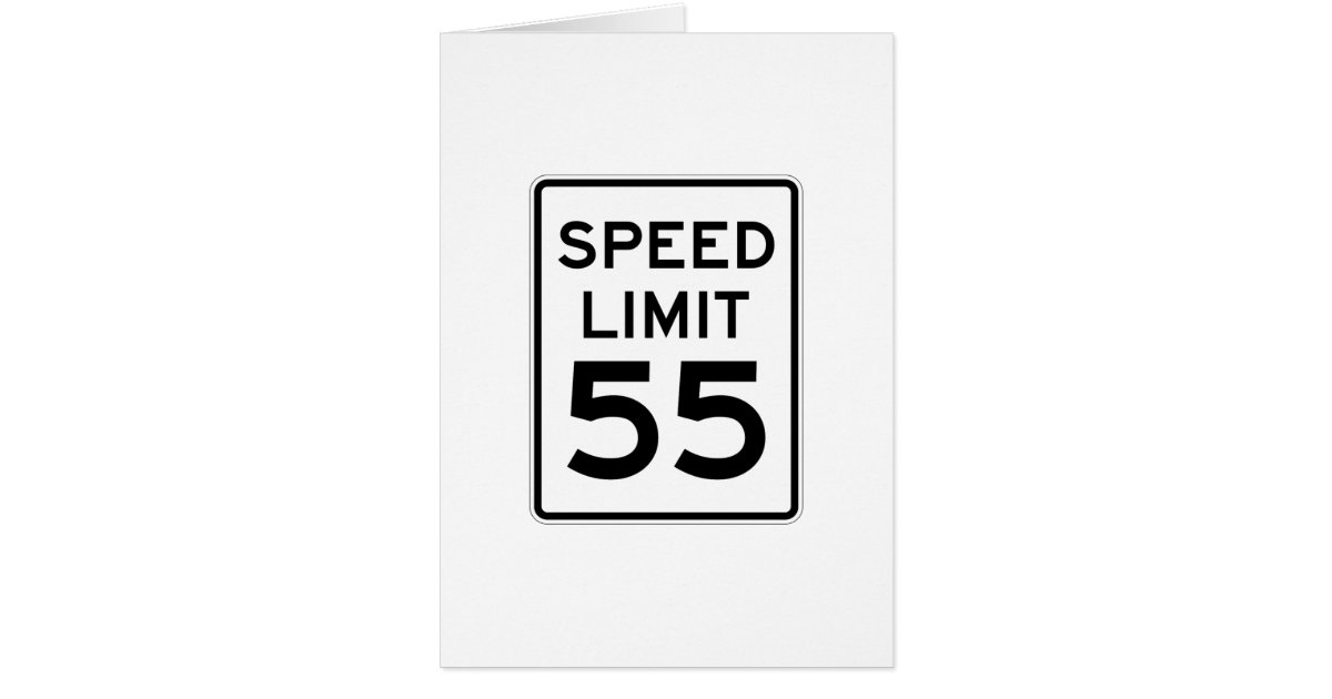 Speed Limit 55 MPH Sign | Zazzle