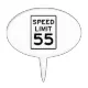 Speed Limit 55 MPH Sign Cake Topper | Zazzle