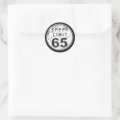 Speed Limit 65 Grungy Sticker | Zazzle