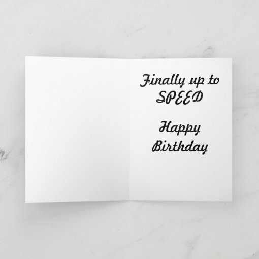 Speed Limit Sign 55mph Birthday Card | Zazzle