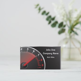 Speedometer Business Card | Zazzle