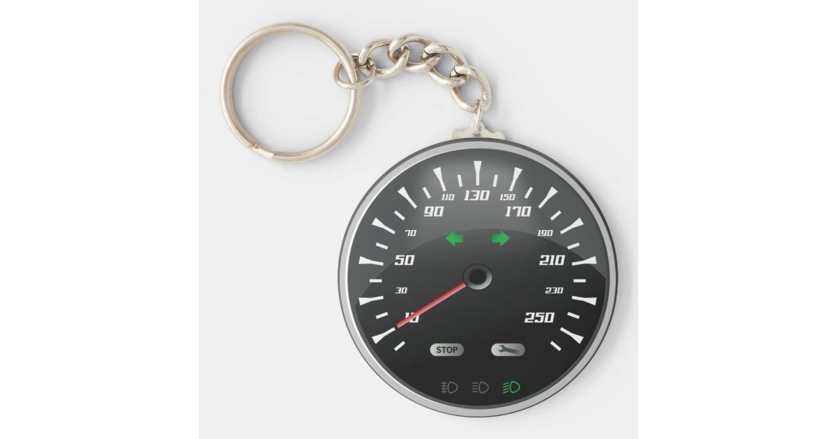 Speedometer Keychain | Zazzle.com