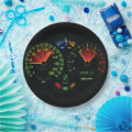 Speedometer Odometer Design Paper Party Plate | Zazzle