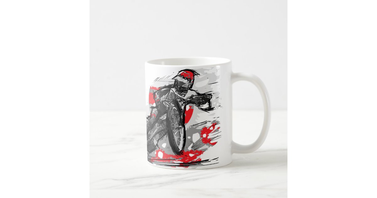 Speedway Flat Track Motorcycle Racer Coffee Mug | Zazzle