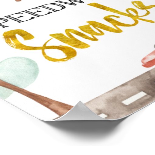 Speedway Snacks Racing Sign | Zazzle