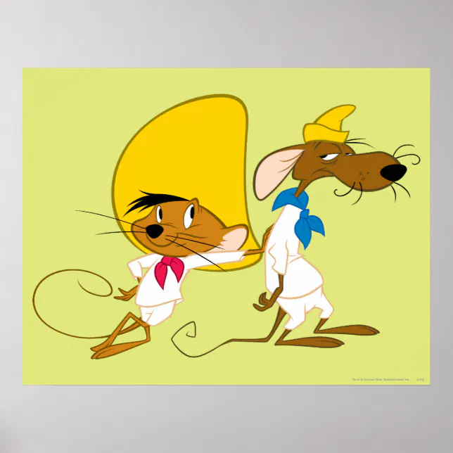 SPEEDY GONZALES™ and Slowpoke Poster | Zazzle