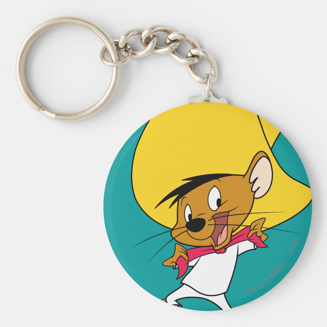 SPEEDY GONZALES™ Bow-Tie Keychain | Zazzle