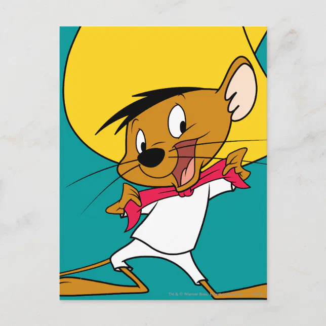 SPEEDY GONZALES™ Bow-Tie Postcard | Zazzle