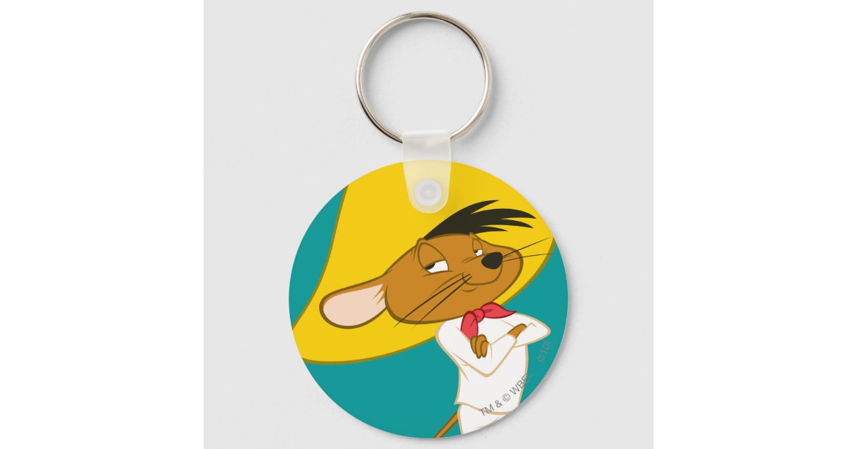 SPEEDY GONZALES™ Confident Color Keychain | Zazzle