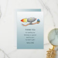 Speedy Rocket Worm Thank You Card | Zazzle