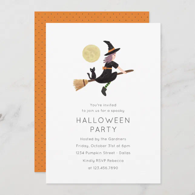 Spellbound Halloween Party Invitation | Zazzle