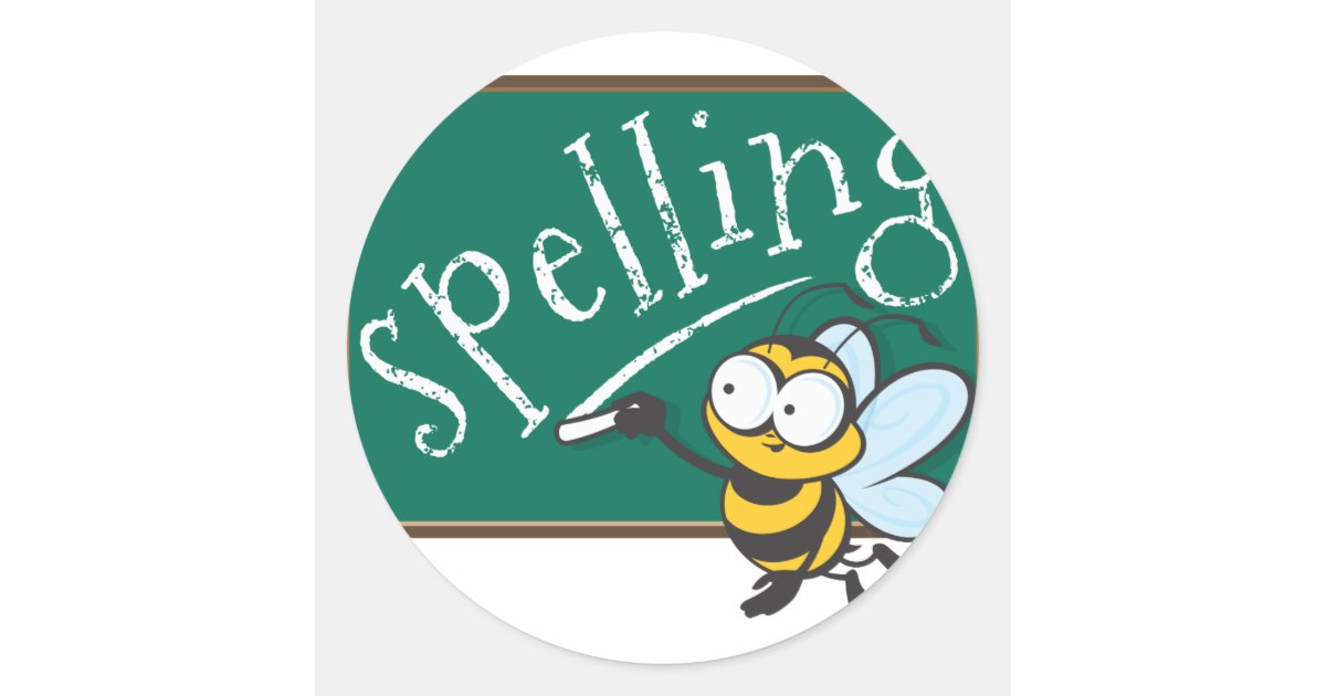 Spelling Bee Champion Classic Round Sticker | Zazzle