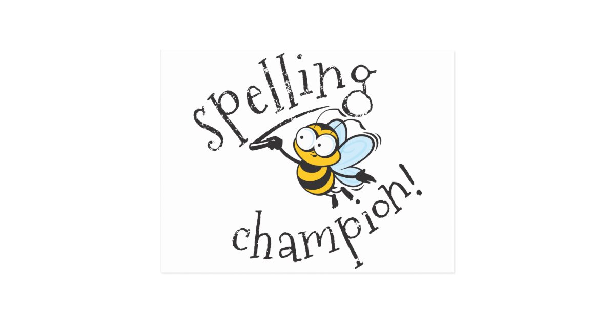 Spelling Bee Champion Postcard | Zazzle.com