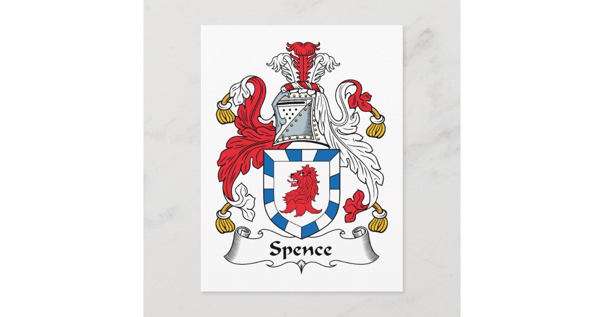 Spence Family Crest Postcard | Zazzle