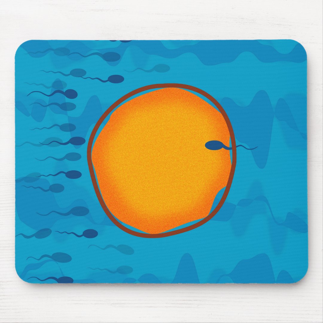 Sperm and Egg Medical Science Mouse Pad | Zazzle