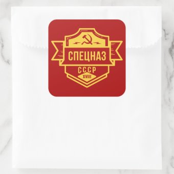 Spetsnaz CCCP Emblem Stickers | Zazzle