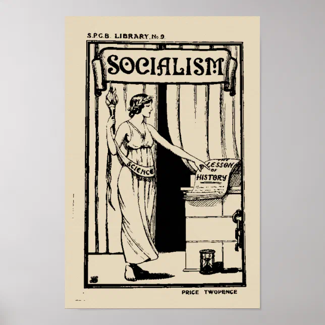 SPGB Library No 9 Socialism (1920) pamphlet cover Poster | Zazzle